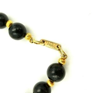 Hobe | Jewelry | Hob Necklace Blue Cloisonne Pink Quartz 28 | Poshmark